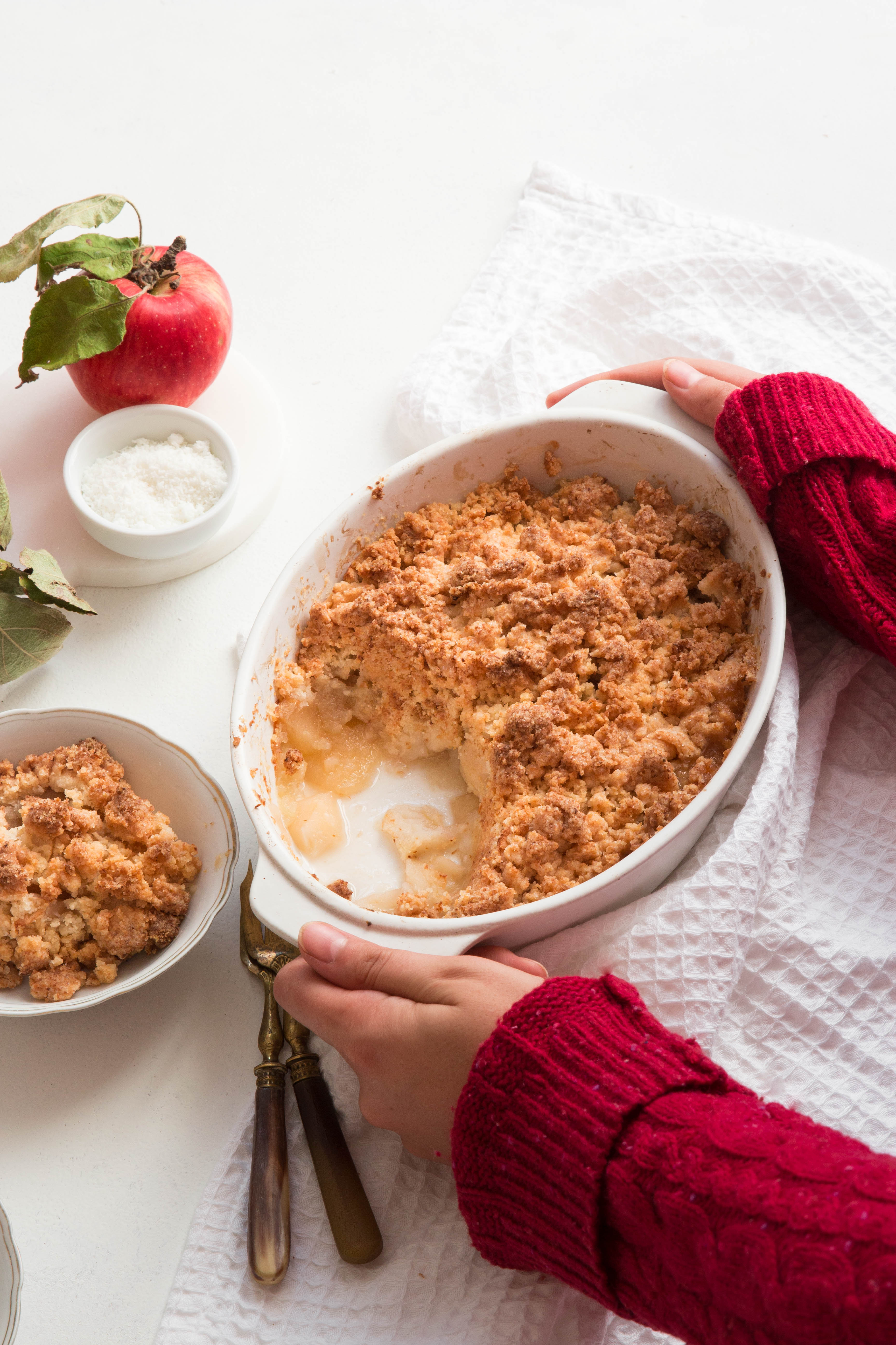 Crumble vegan aux pommes et noix de coco – Madamcadamia