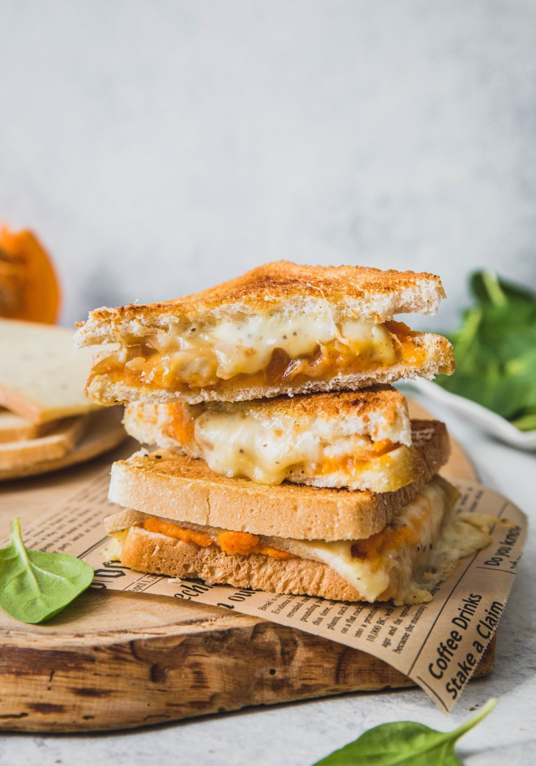 Croques-raclette à la truffe et potimarron – Madamcadamia